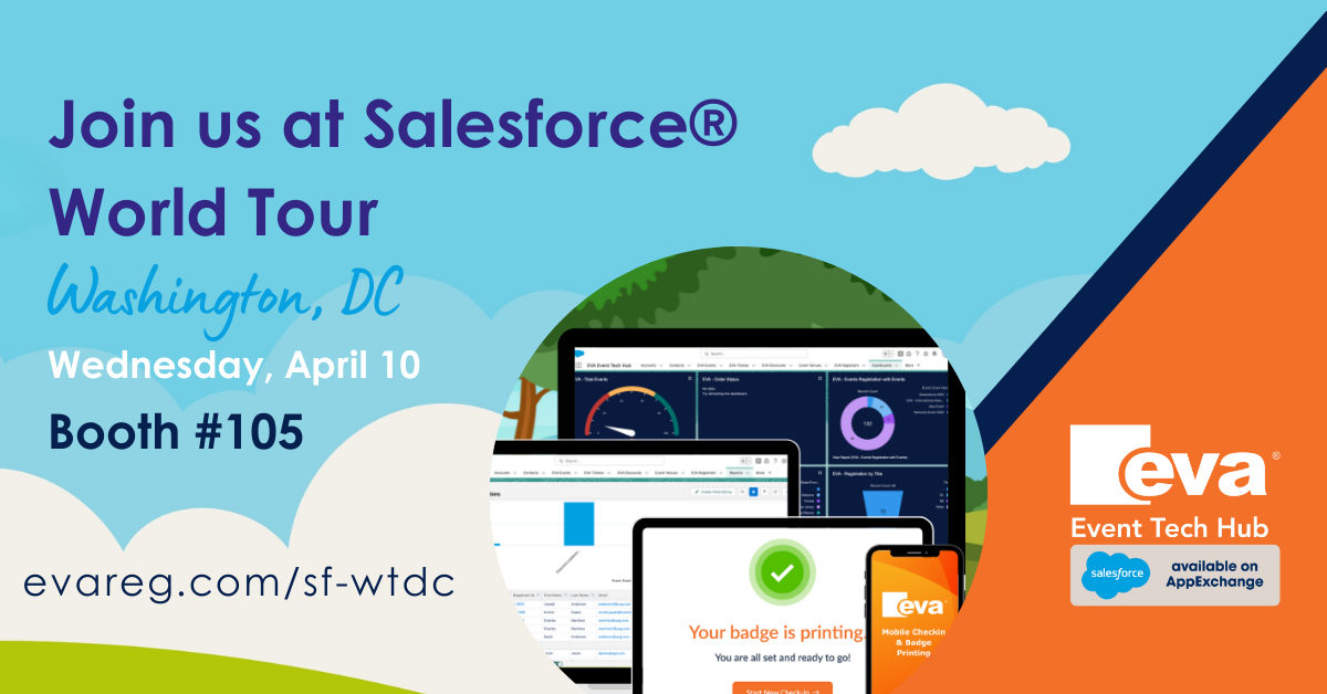 Salesforce Event App at Salesforce World Tour DC Booth #105